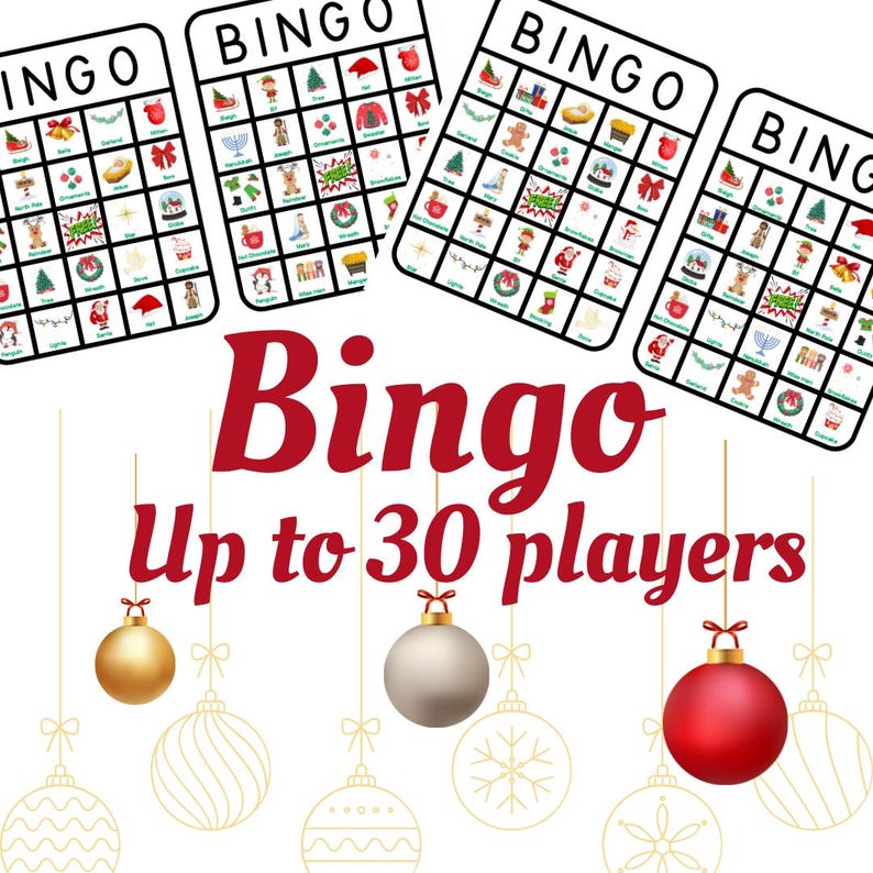 5 Christmas Printable Games for Office or Family Holiday Party | 30 ...