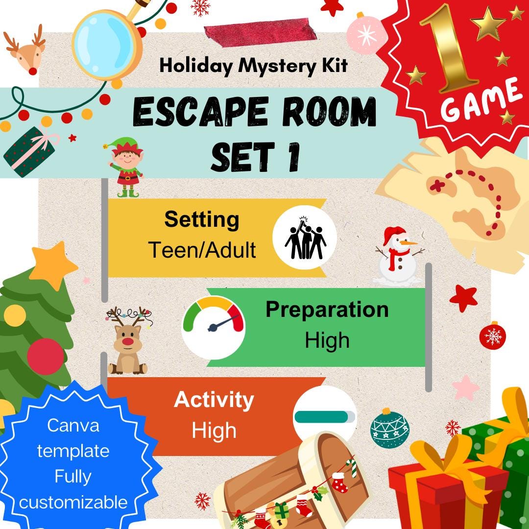 Holiday Escape Room: Save Santa From Scrooge and the Grinch | Christmas ...