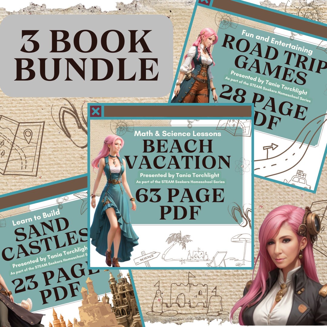 STEAM Seekers 3 Book Bundle | Sand Castle Book | Math & Science Beach ...