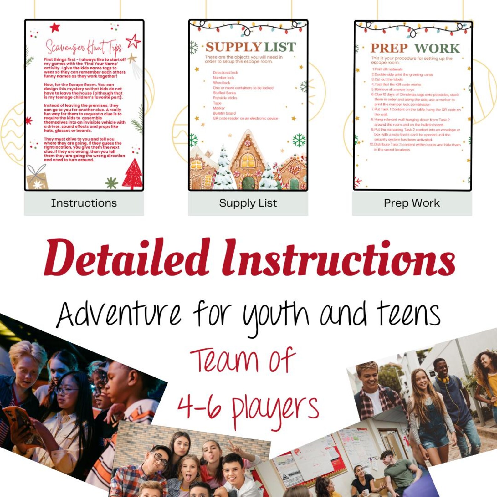 Holiday Escape Room: Save Santa From Scrooge and the Grinch | Christmas ...