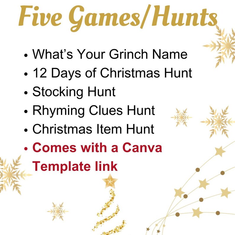 5 Christmas Scavenger Hunt for Kids | Stocking Clues | Christmas Games ...