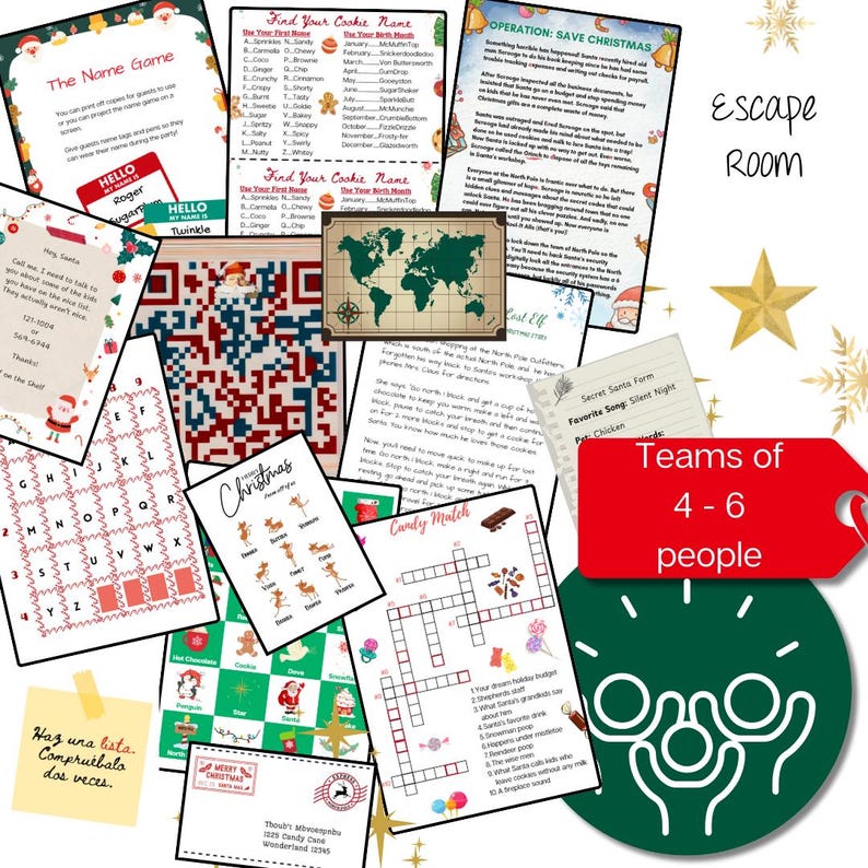 Holiday Escape Room: Save Santa From Scrooge and the Grinch | Christmas ...