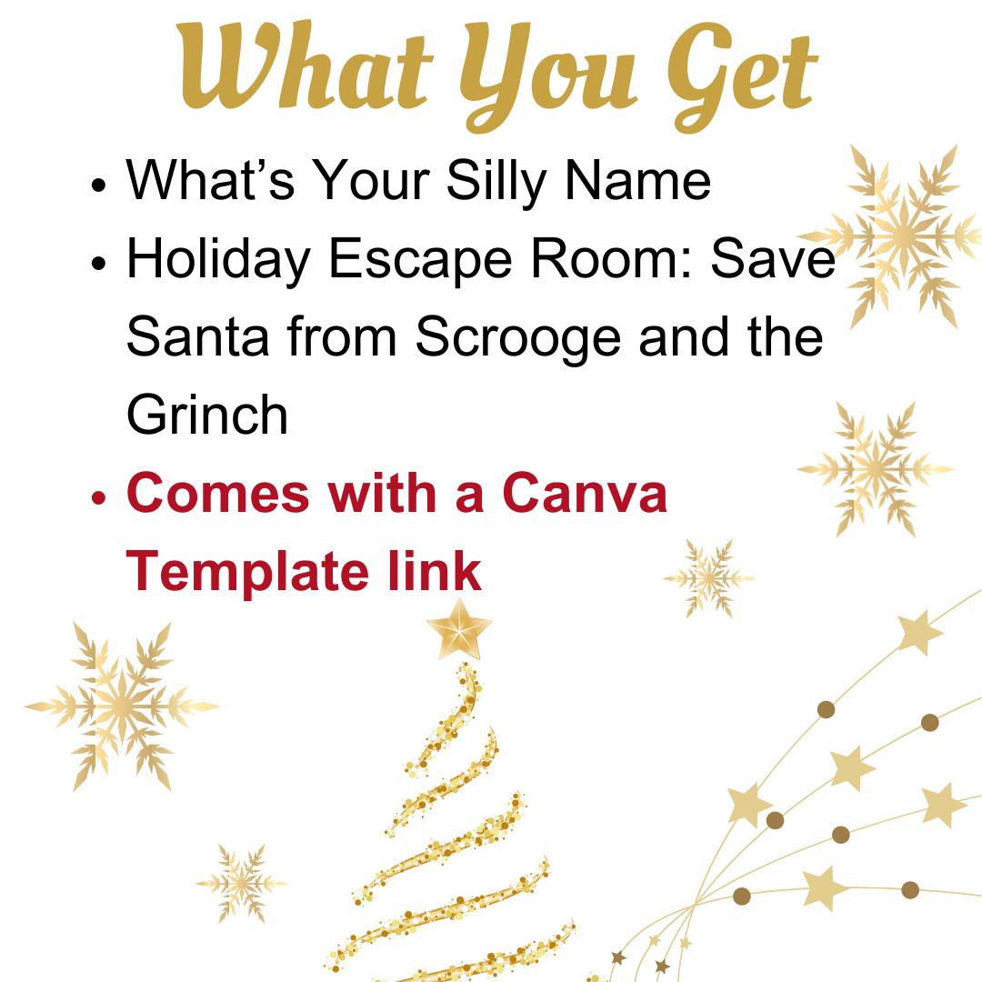 Holiday Escape Room: Save Santa From Scrooge and the Grinch | Christmas ...