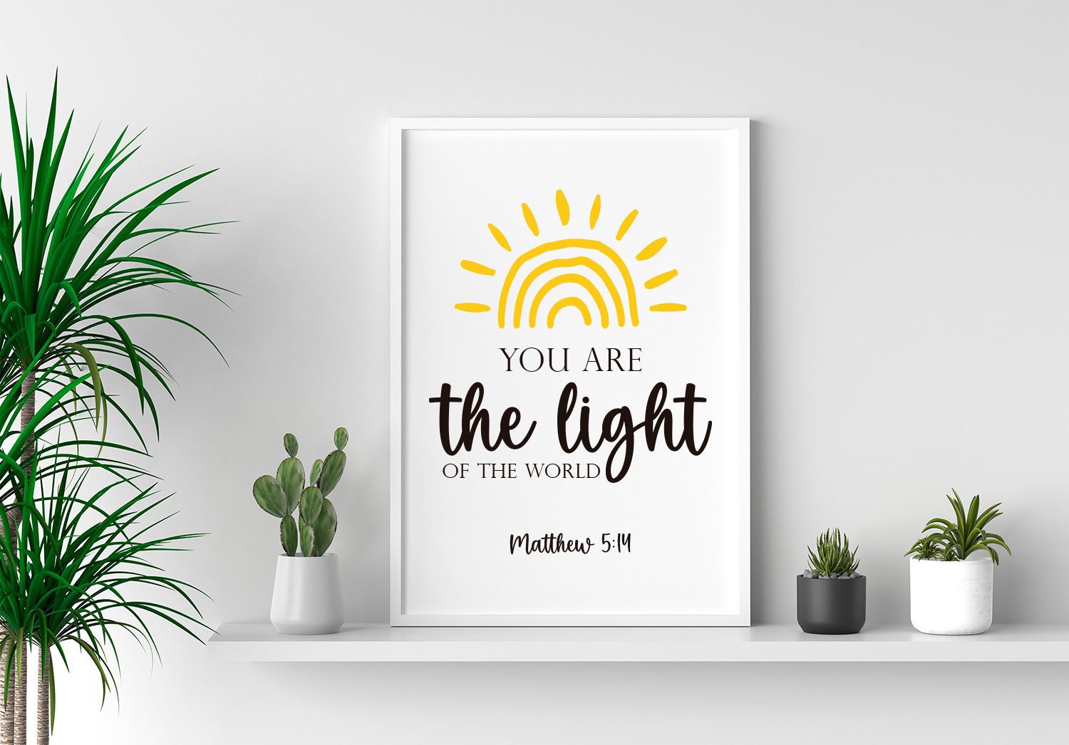 You Are the Light, Matthew 5:14, Christian Wall Art, Wall Art Prints ...
