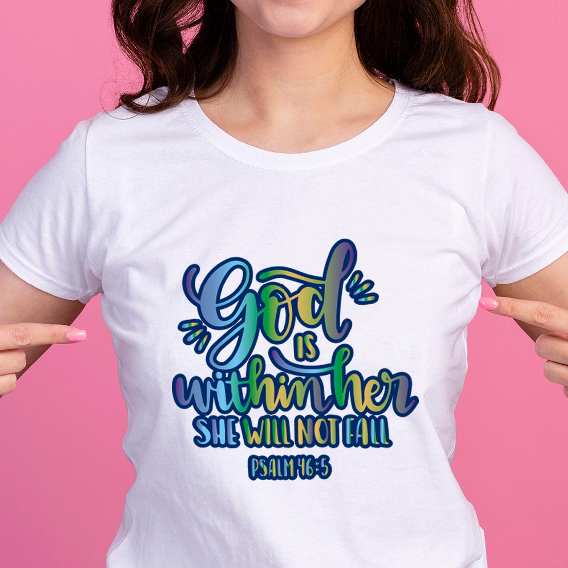 Christian Quote Png, God Within Her, Bible Verse Print File, Faith ...