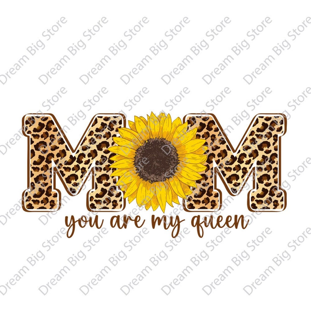 Floral Mama PNG: Leopard Print Sunflower Design (digital Download) - Etsy