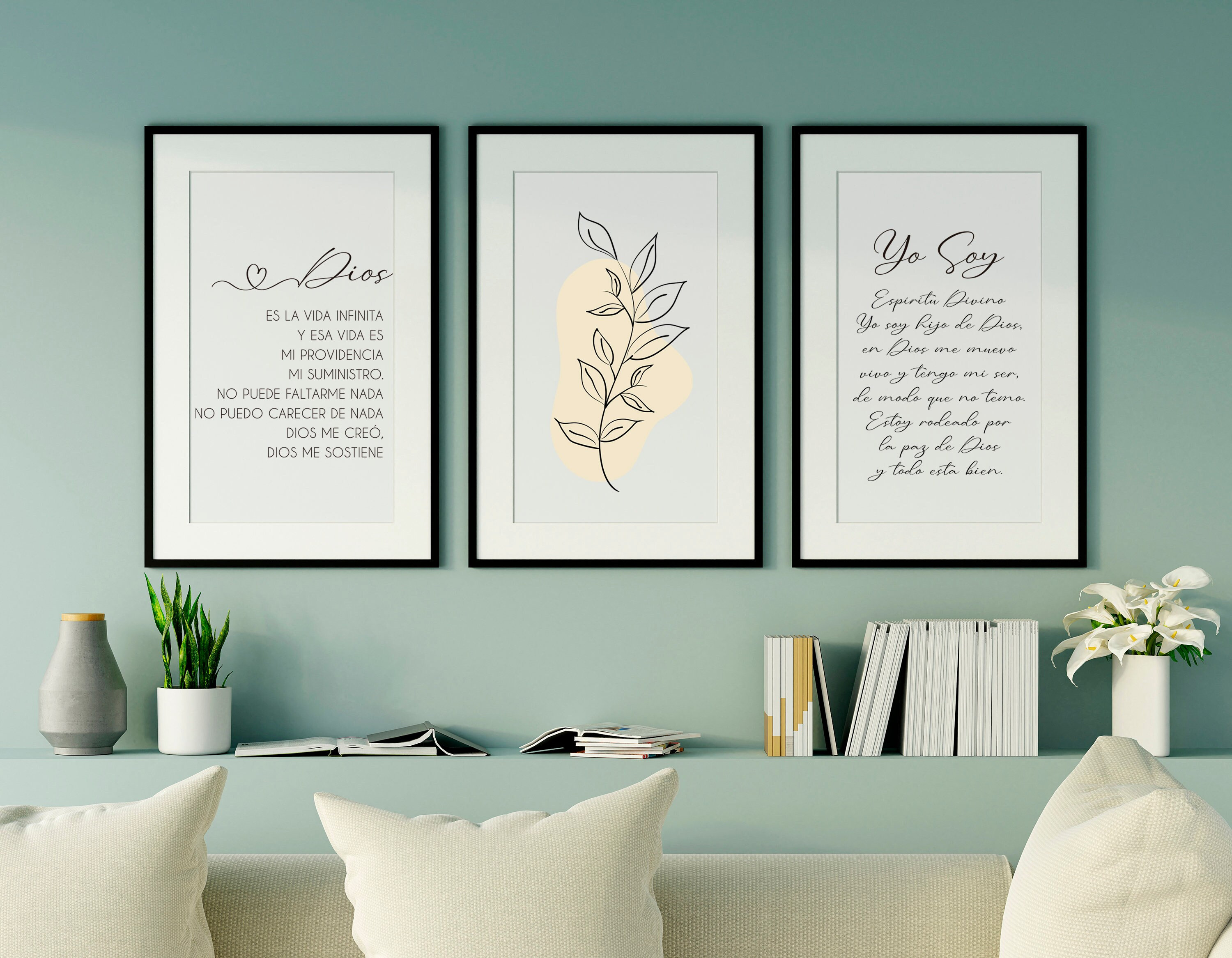 Set of 3 Minimalist Prints, God Affirmations, Christian Prayers,home ...