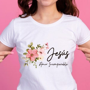 Diseño Floral PNG. Jesus Amor Incomparable. Mujer Cristiana. Frases ...