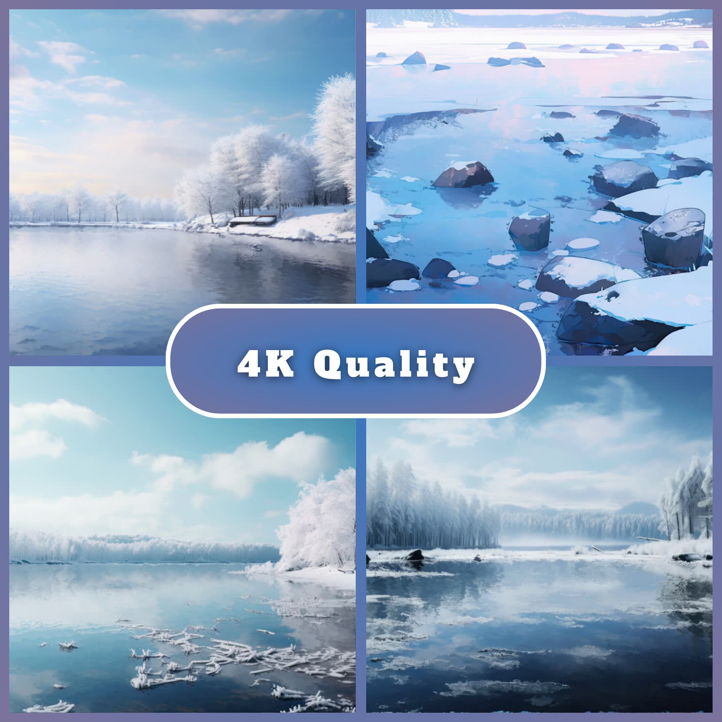 20x Twitch Animated Background Winter Animated Background Anime Lo-fi ...