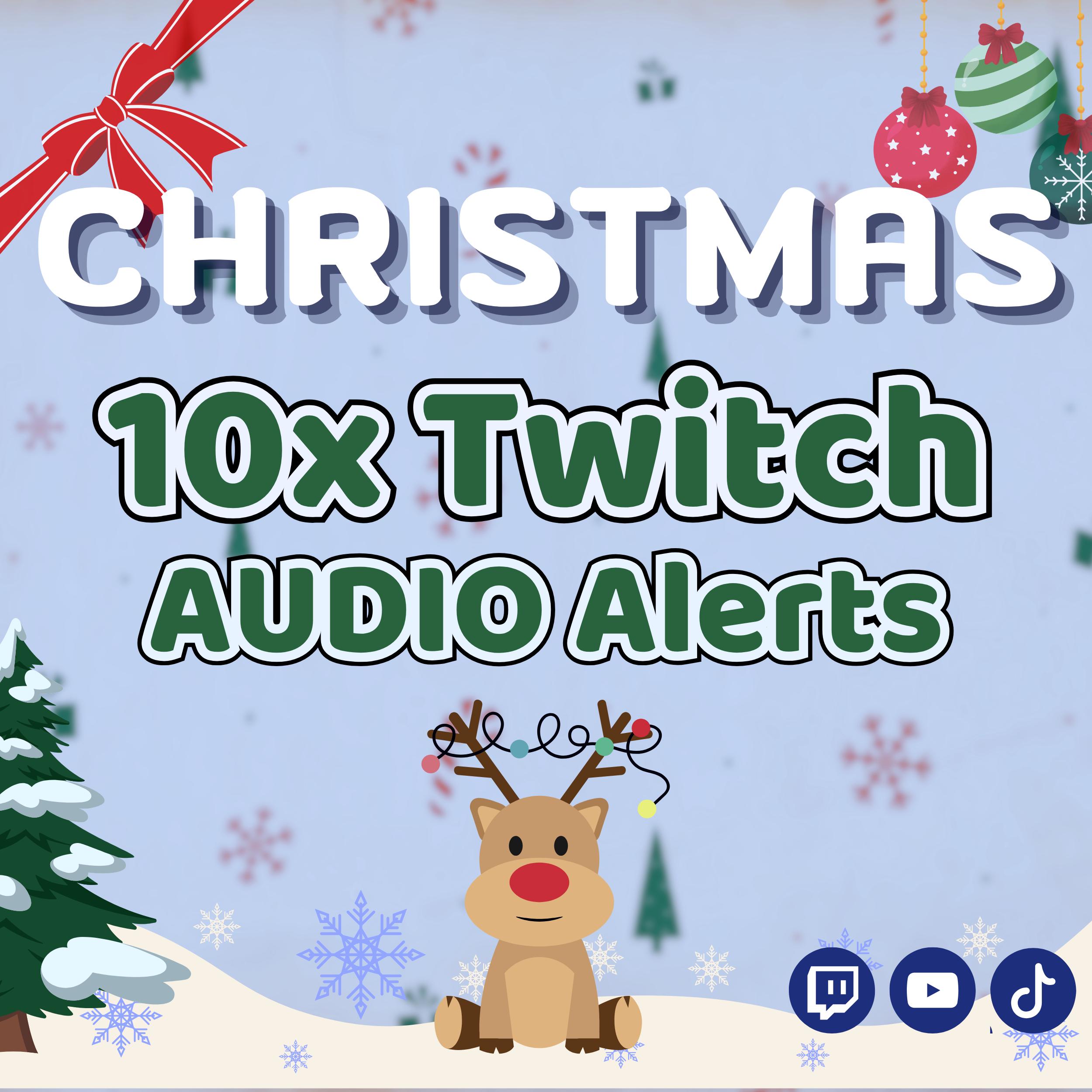 10x Twitch Audio Alerts - Christmas Sound Alerts Sound Effects for ...