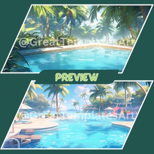 Summertime Background Vtuber Background Streaming Backgrounds Lofi ...