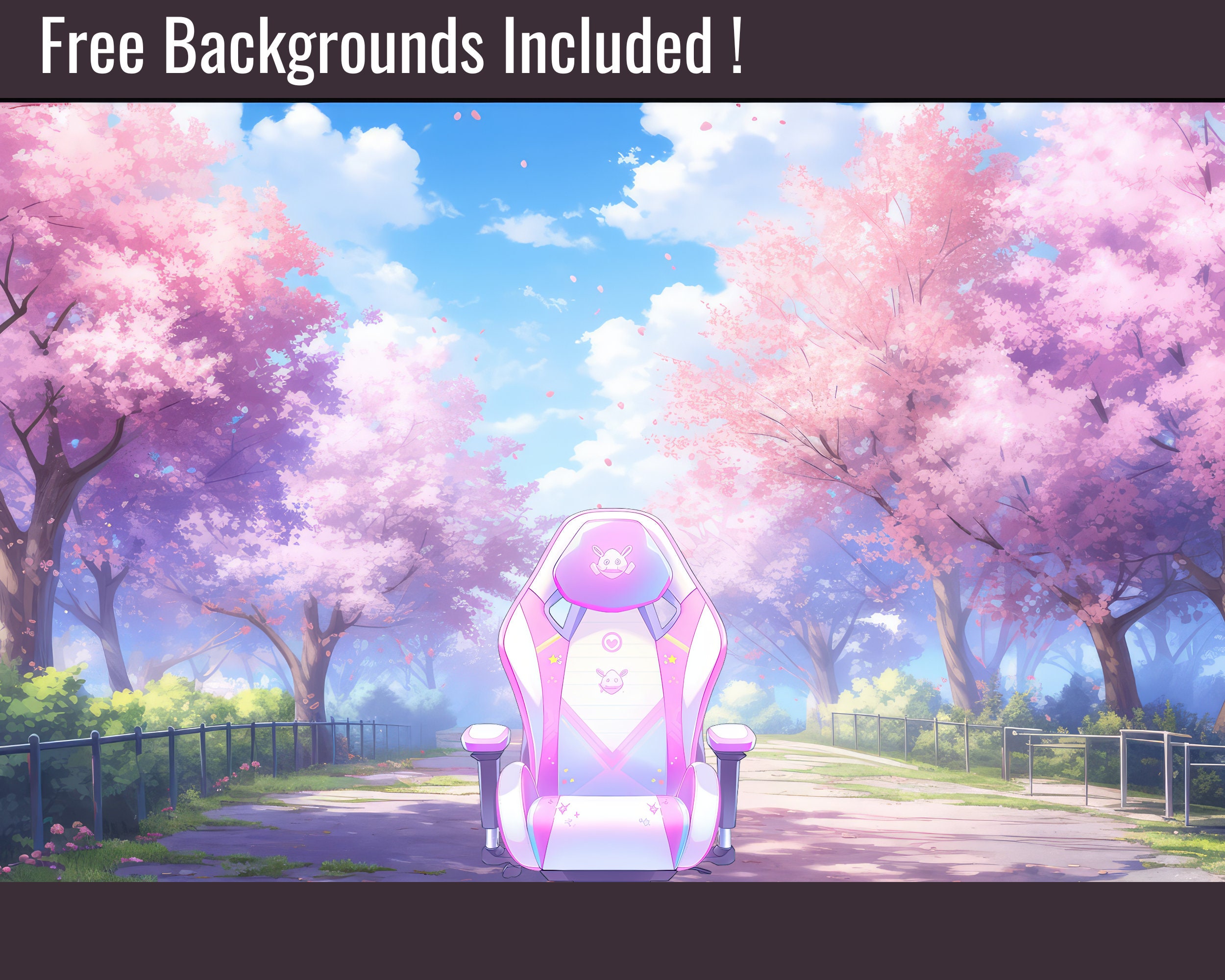 15x Vtuber Stream Package Vtuber Background Vtuber Gaming Chair ...