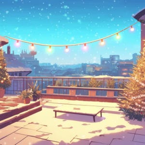 Vtuber Christmas Animated Background - Loop Animation Animated ...