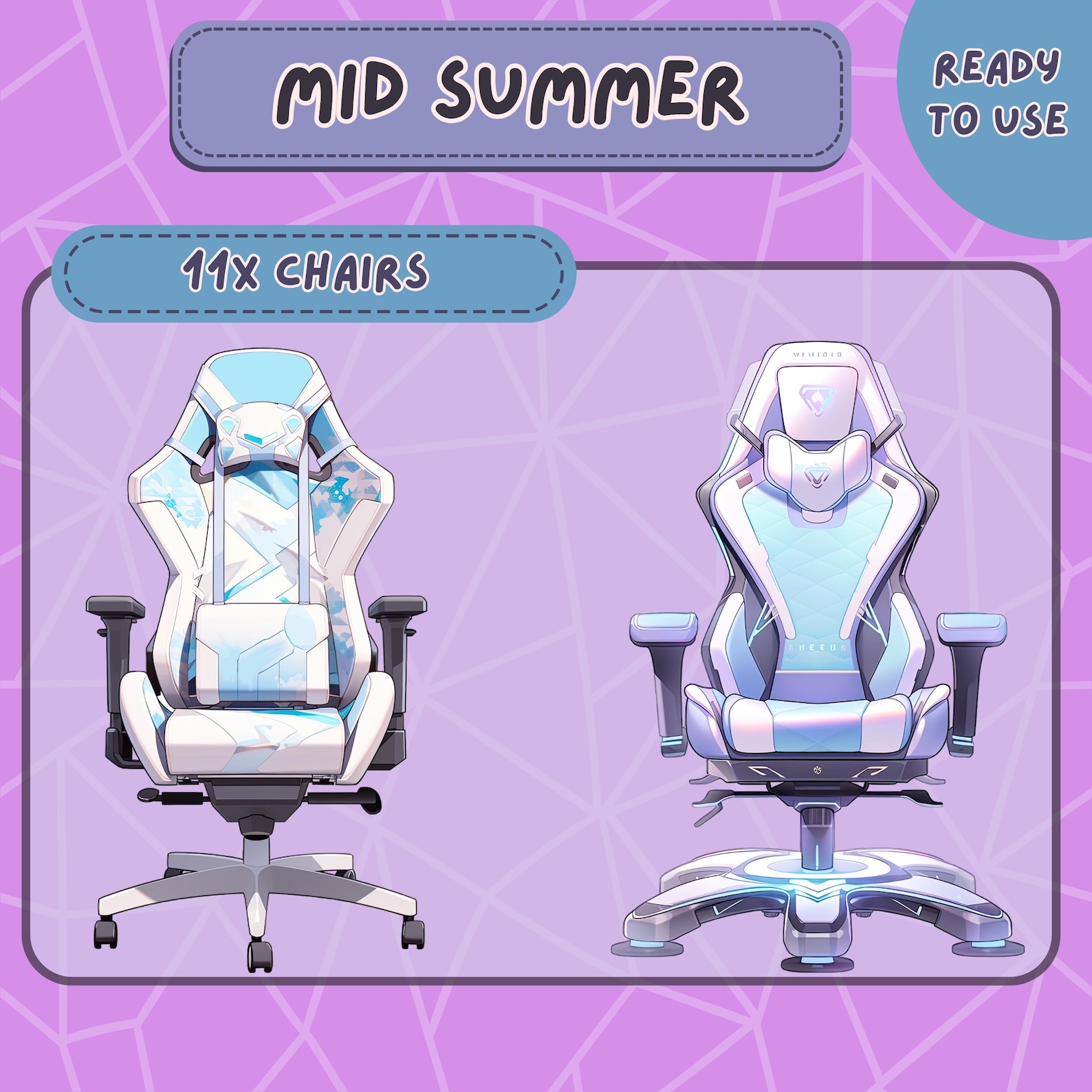 50+ Vtuber Gaming Chair Assets – PNG Twitch/youtube Stream Pack ...
