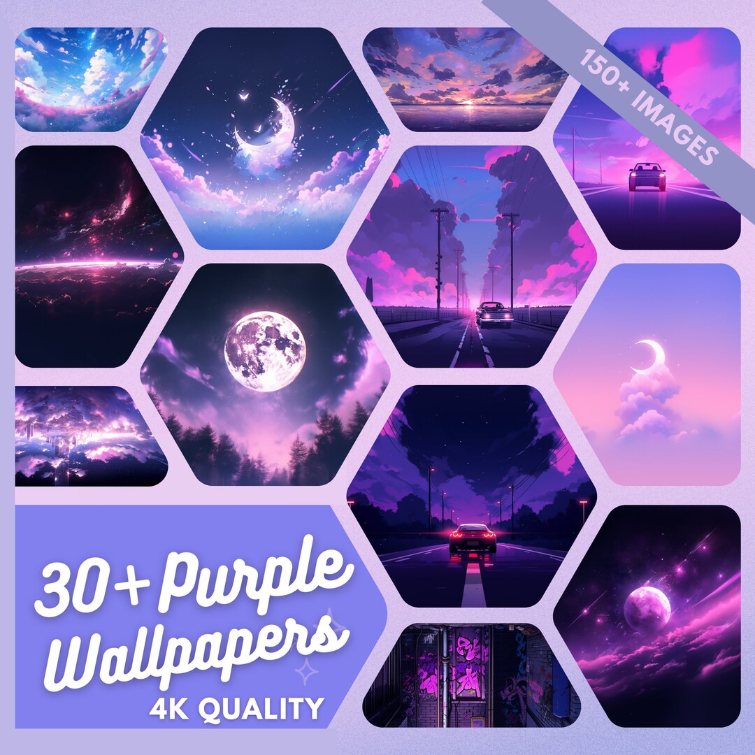 Purple 30x Wallpapers Vtuber Background Kawaii Desktop Wallpapers ...