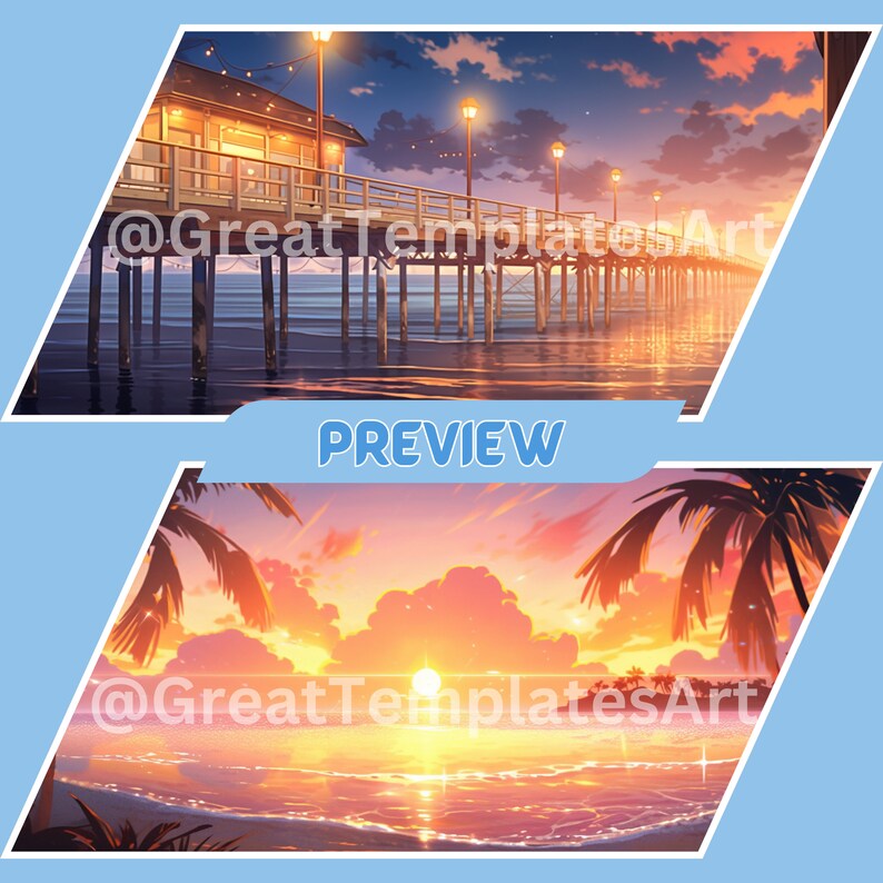 150x Summer Vtuber Backgrounds: Shaded Garden Twitch Stream Assets ...