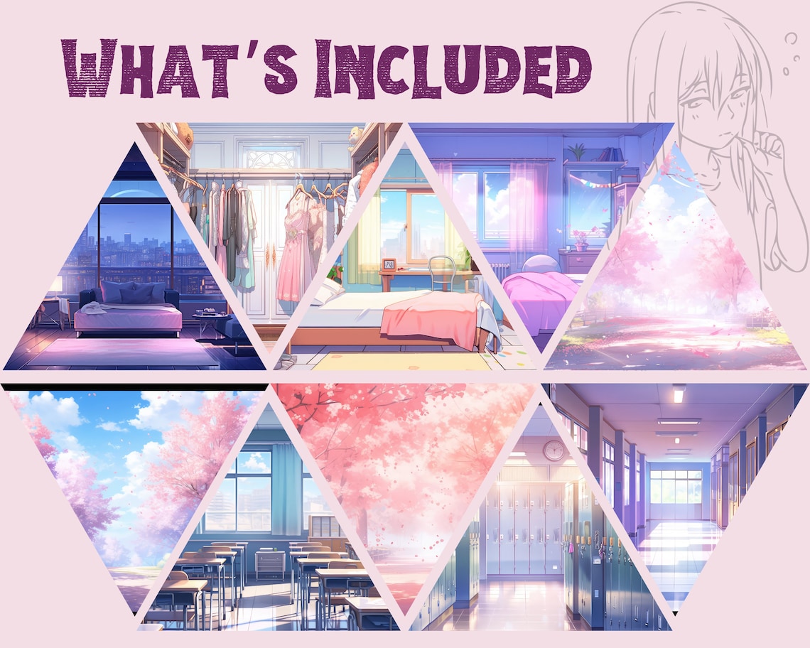 Vtuber Stream Package Vtuber Background Vtuber Gaming Chair Animated ...