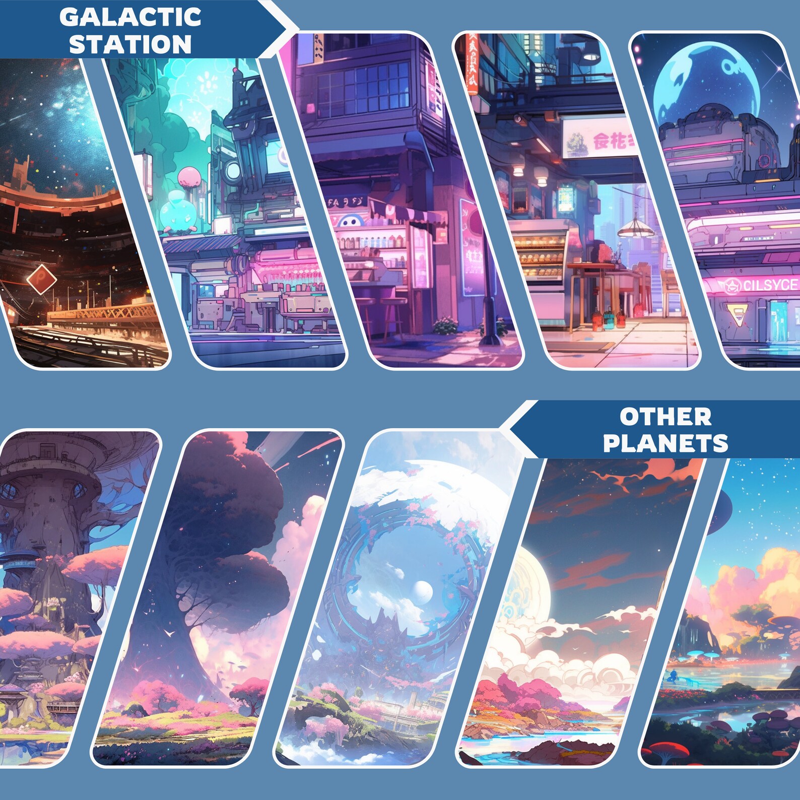 Space Vtuber Background Virtual Background Stream Asset Lofi Background ...