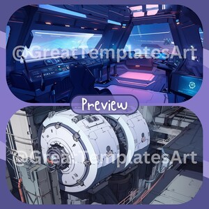50x Twitch Background - Futuristic Theme Vtuber Background for Twitch ...