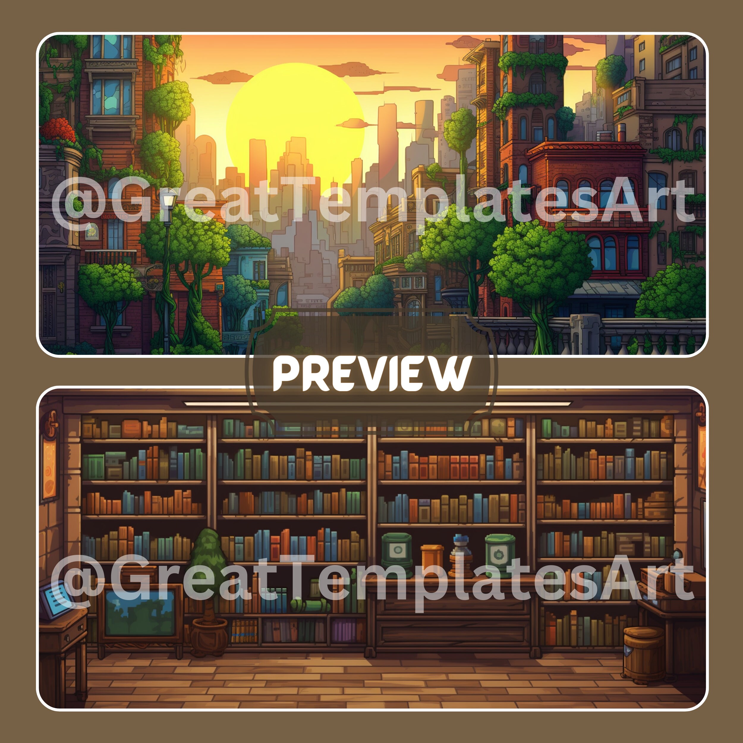 Pixel Art Vtuber Background Gaming Backgrounds Virtual Background ...