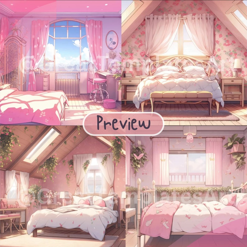 Mega Pack 60x Cute Animated Backgrounds Twitch Overlay Stream Twitch ...