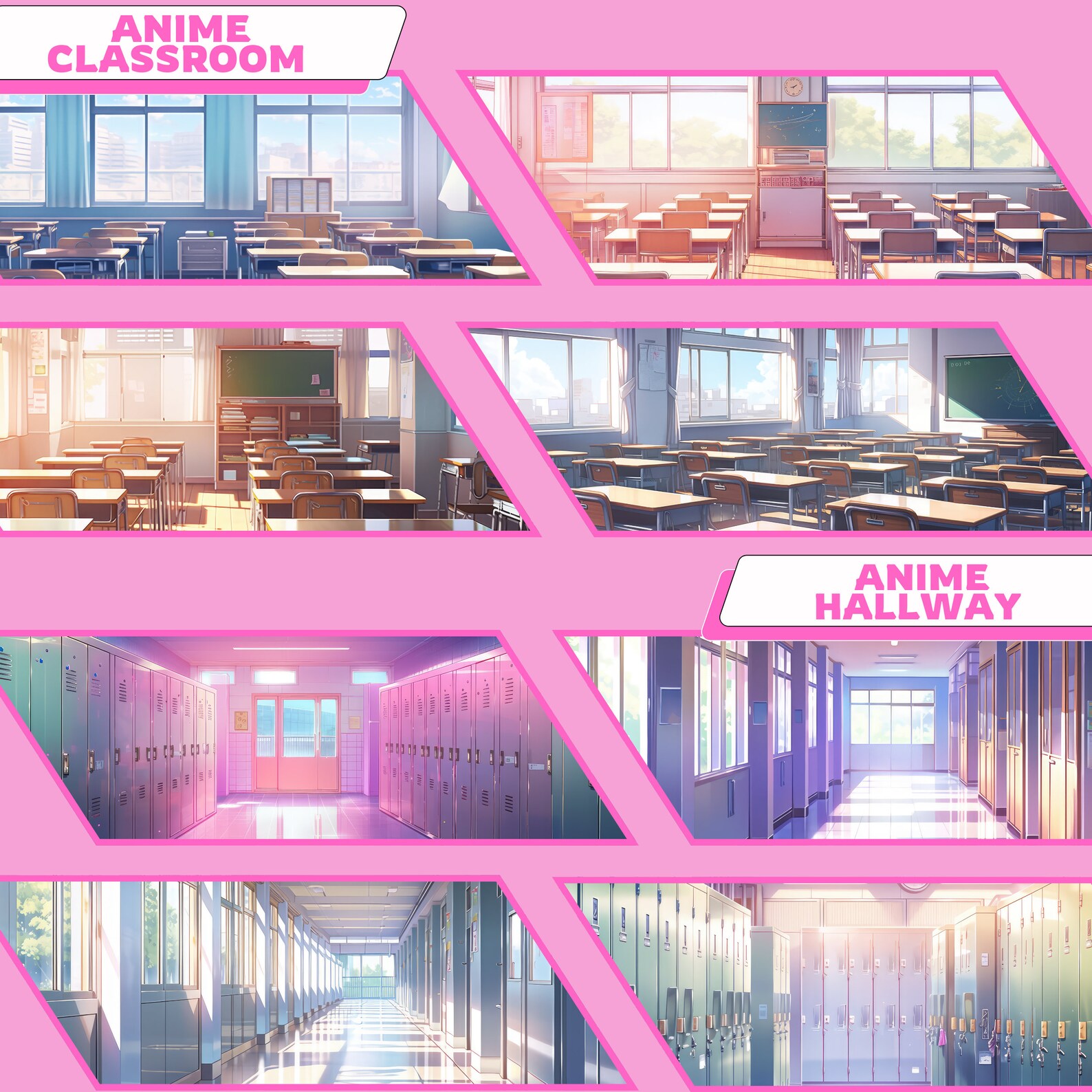 100 Anime Vtuber Backgrounds: Lofi Stream & Zoom Backgrounds (PNG ...