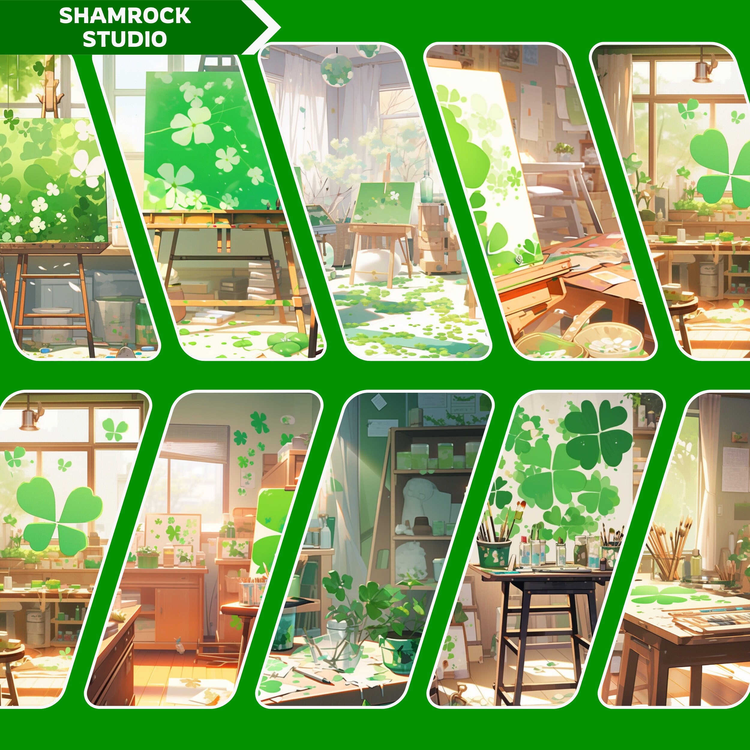 Virtual Stream Background ,patrick Day Stream Background , Cute ...