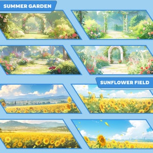 Vtuber Summer Mega Pack, Twitch Assets, Vtuber Backgrounds, Virtual ...