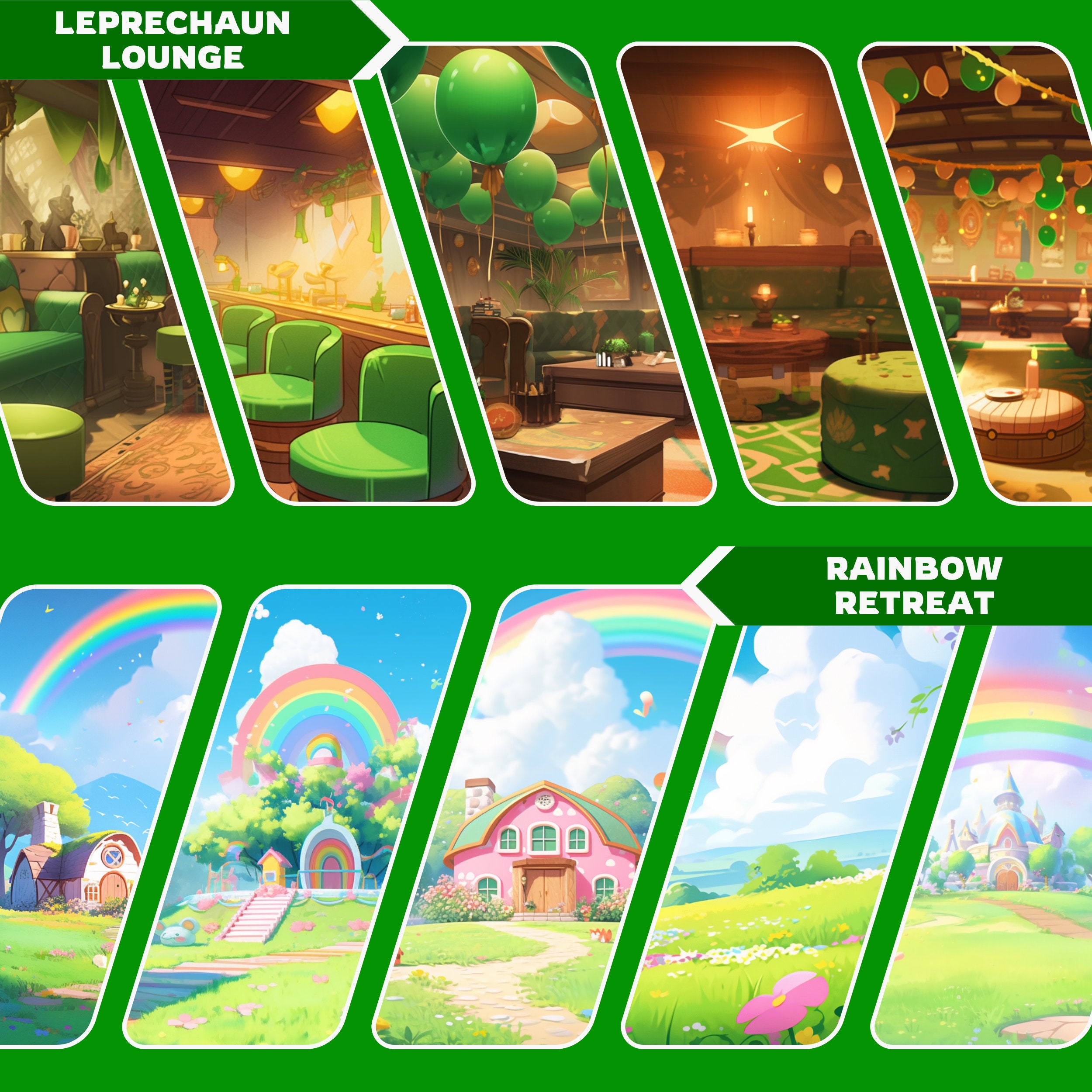 Virtual Stream Background ,patrick Day Stream Background , Cute ...