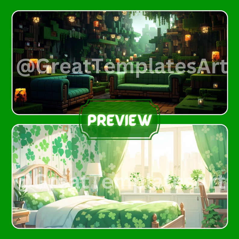 Virtual Stream Background ,patrick Day Stream Background , Cute ...