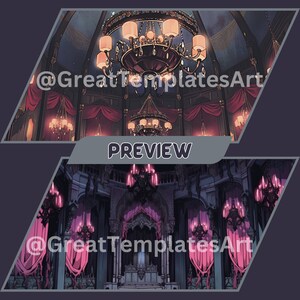 Twitch Backgrounds Gothic Theme Vtuber Background for Twitch Streaming ...