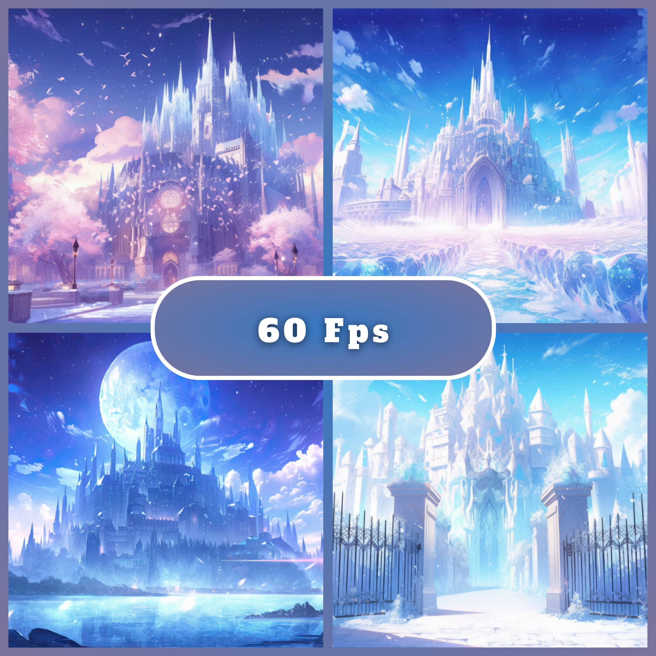 20x Twitch Animated Background Winter Animated Background Anime Lo-fi ...