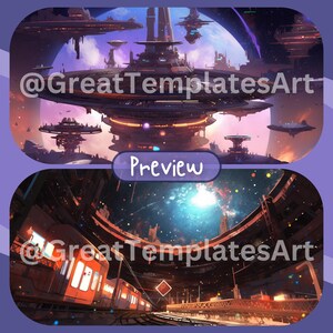 50x Twitch Background - Futuristic Theme Vtuber Background for Twitch ...