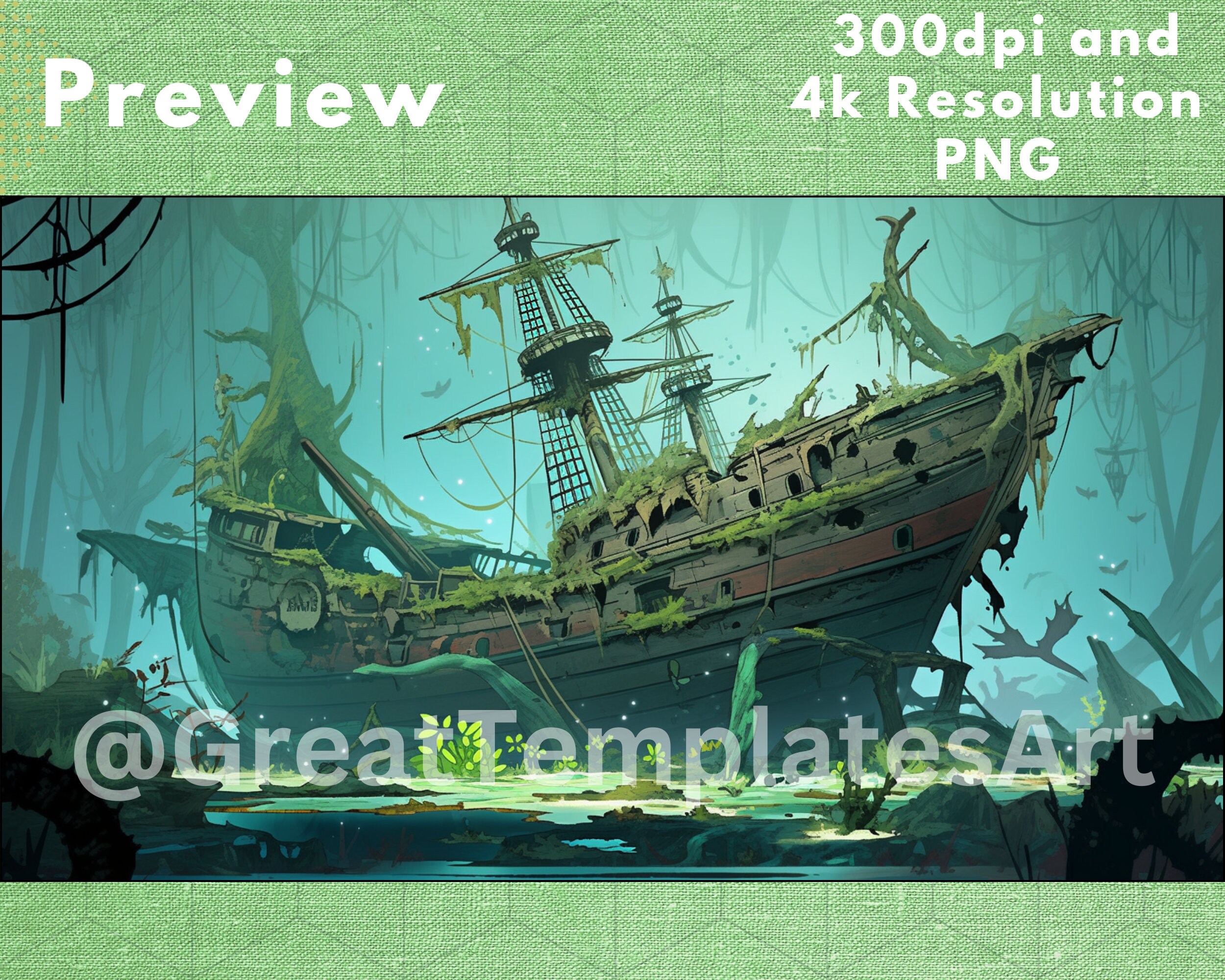 70 Pirate Vtuber Backgrounds: Twitch Stream Overlay (digital Download ...