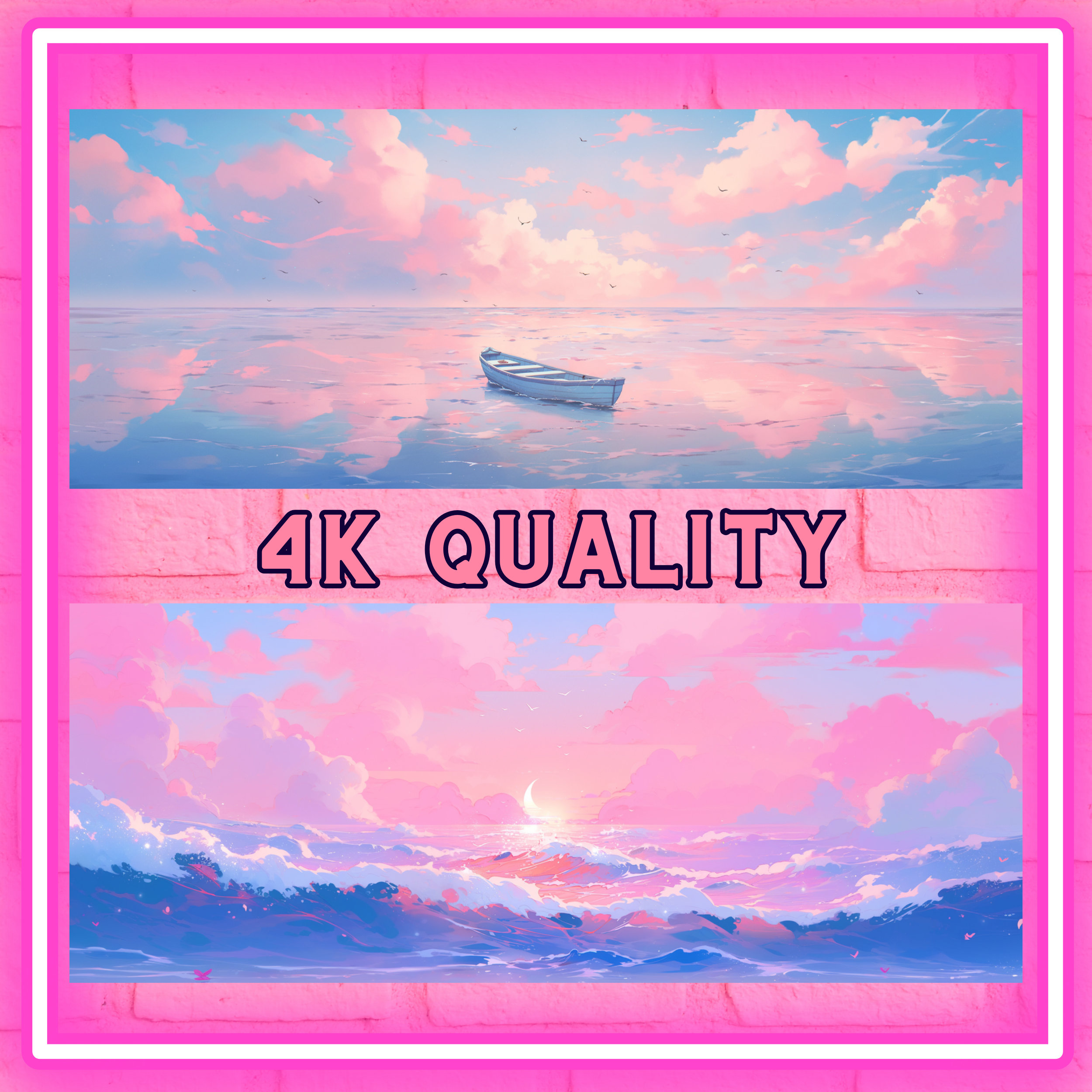 Twitch Pink Banner 30x Cozy Twitch Background Cozy Twitch Pink Banner ...
