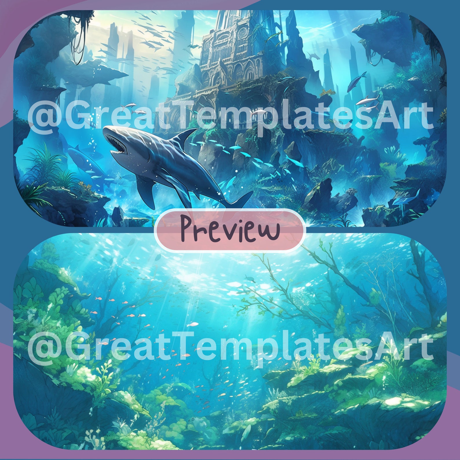 Underwater Vtuber Background, 60 Anime Backgrounds , Lofi & Anime ...