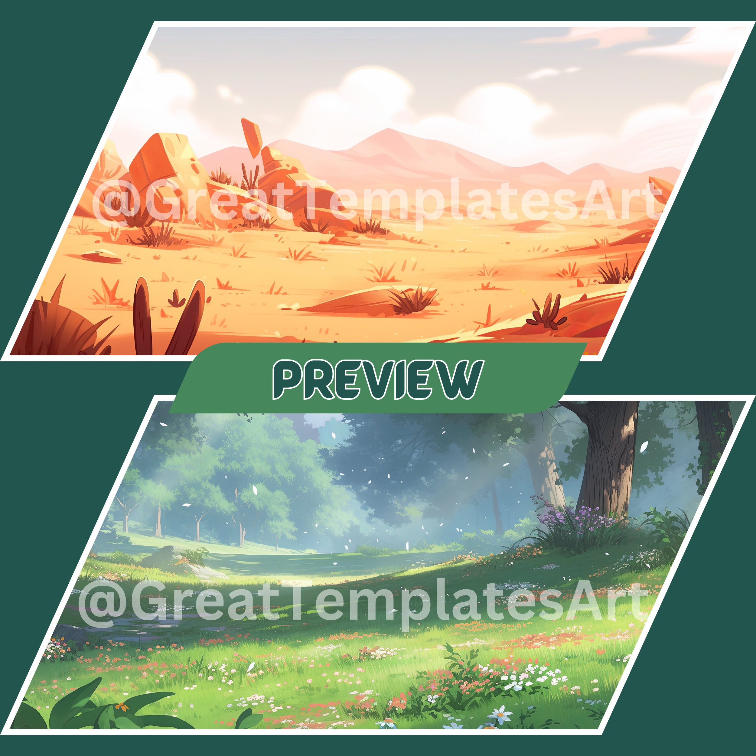 Mid-summer Vtuber Backgrounds, Virtual Backgrounds, Stream Backgrounds ...