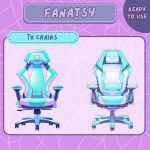 50x Vtuber Gaming Chair - Streaming Chair Stream Asset for Twitch ...