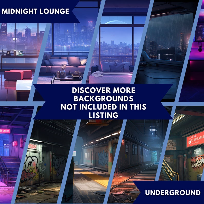 Animated Background Lofi Sunset Twitch Streaming Background Asset ...