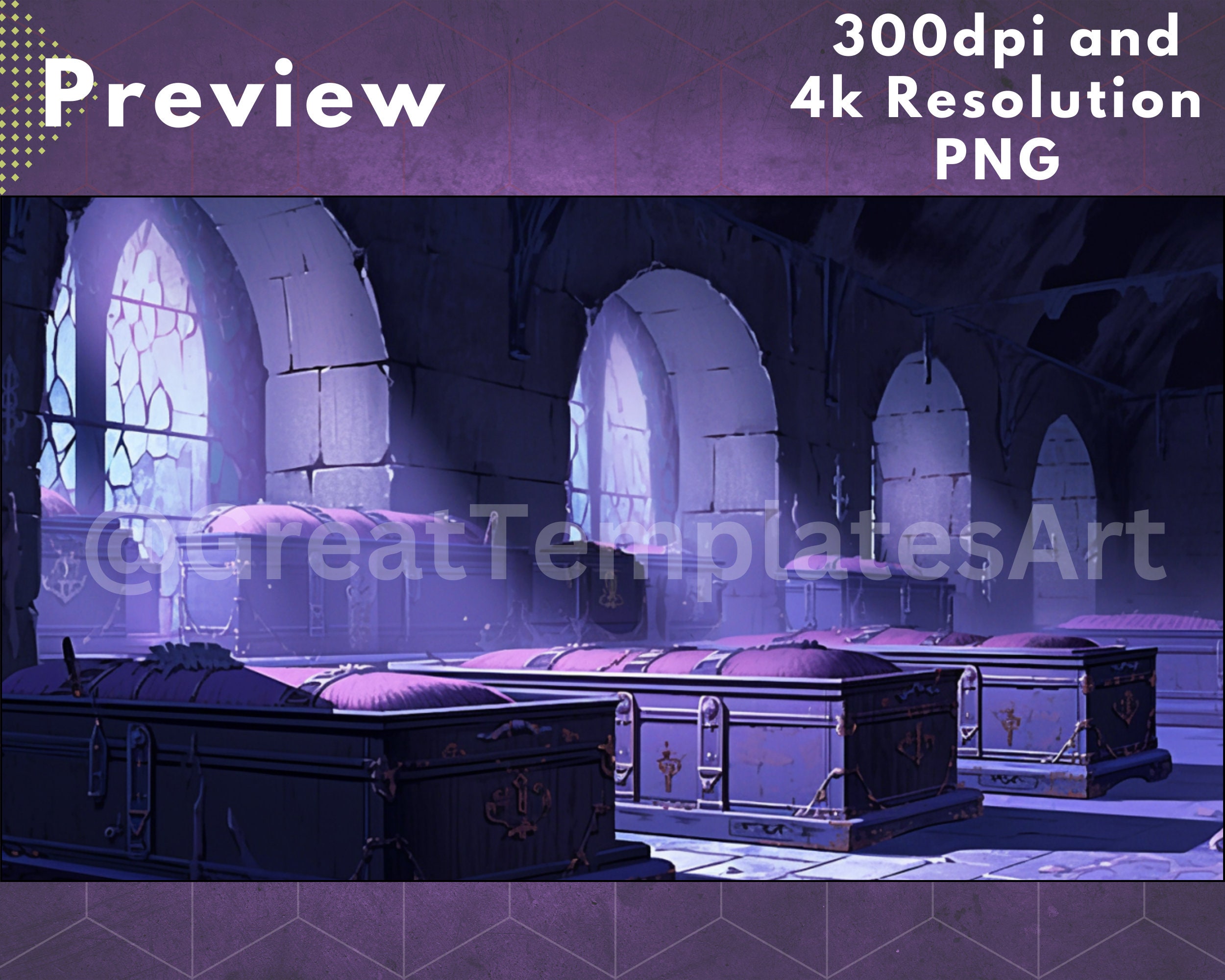 Vampire Halloween Background 60x : Scary Vtuber Background for Twitch ...