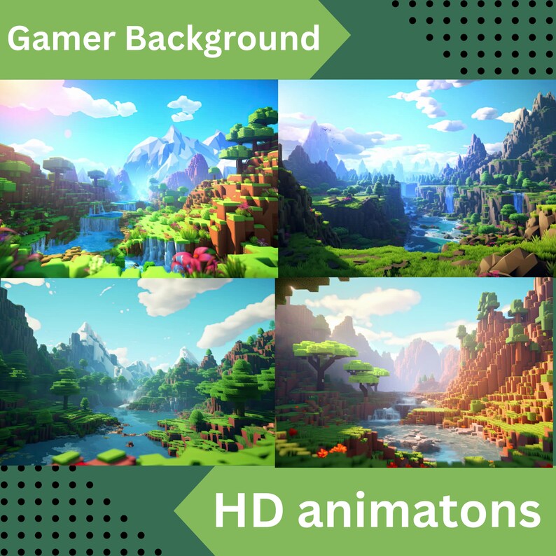 20x Animated Background Pixel Art Twitch Minecraft Animated Background ...