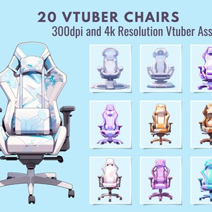20x Vtuber Stream Package Vtuber Background Vtuber Gaming Chair ...