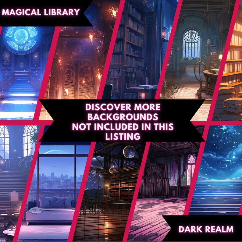 Twitch Animated Background Evil Castle Anime Lo-fi Animated Overlay ...