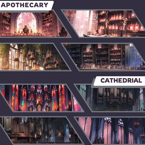 Twitch Backgrounds Gothic Theme Vtuber Background for Twitch Streaming ...