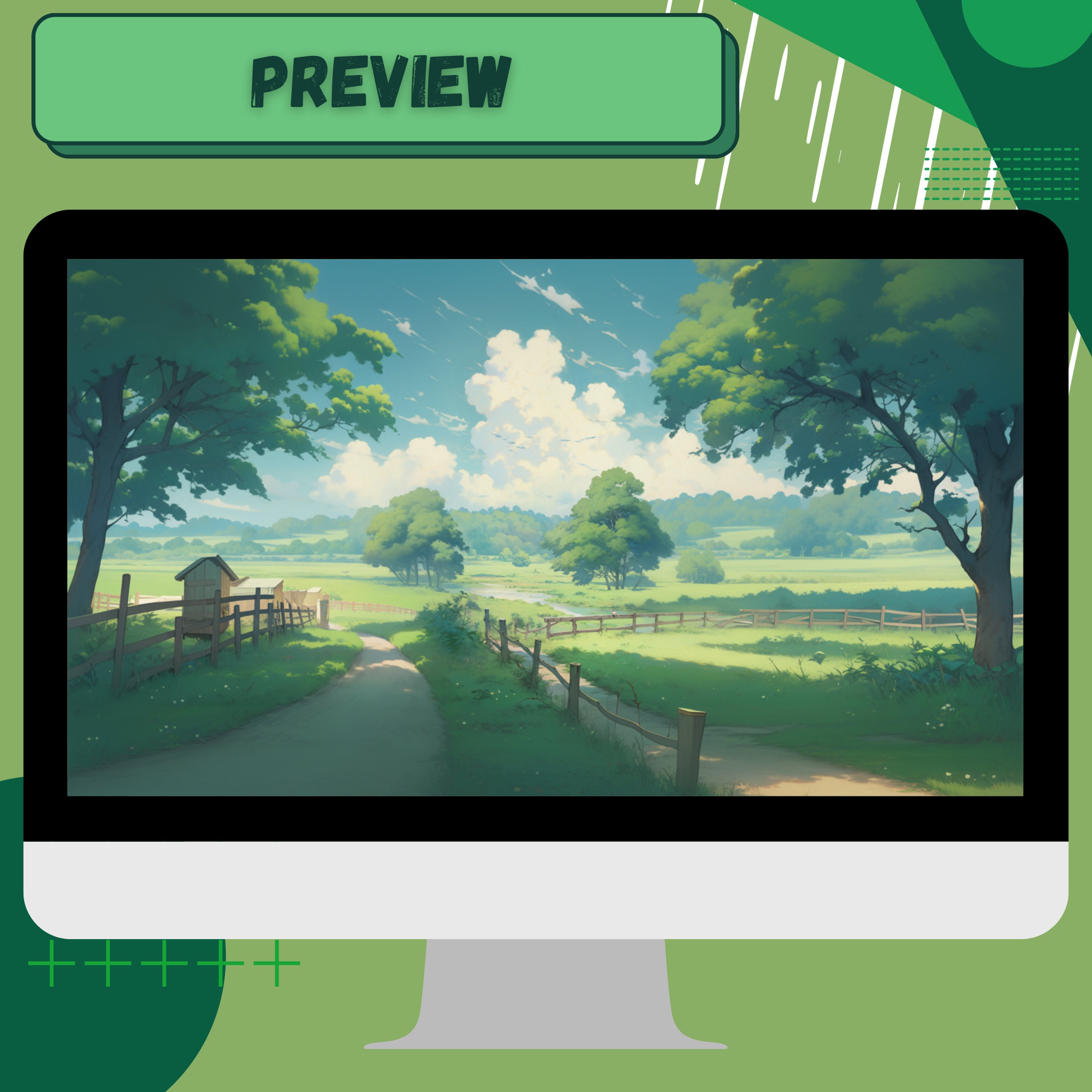 Green 30x Wallpapers Vtuber Background Desktop Wallpapers MacBook ...