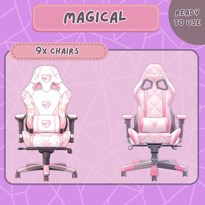 50+ Vtuber Gaming Chair Assets – PNG Twitch/youtube Stream Pack ...