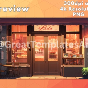 50 Anime Restaurant Backgrounds: Twitch Stream & Vtuber Overlay ...
