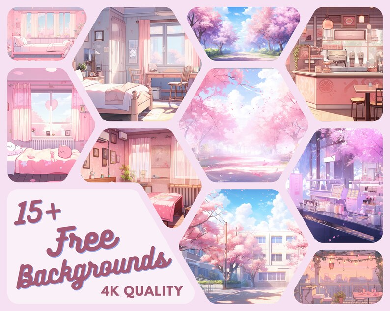 15x Vtuber Stream Package Vtuber Background Vtuber Gaming Chair ...