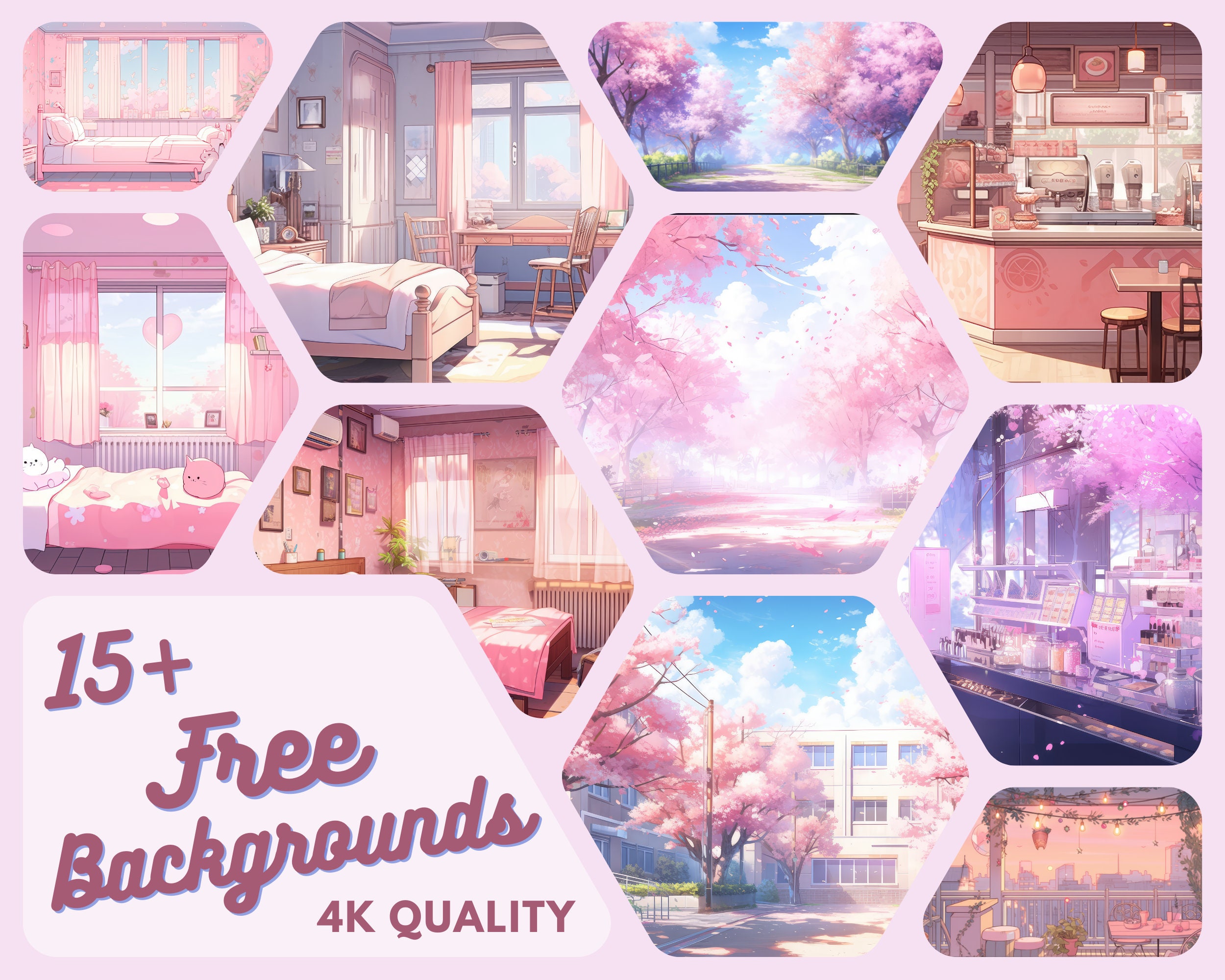 15x Vtuber Stream Package Vtuber Background Vtuber Gaming Chair ...