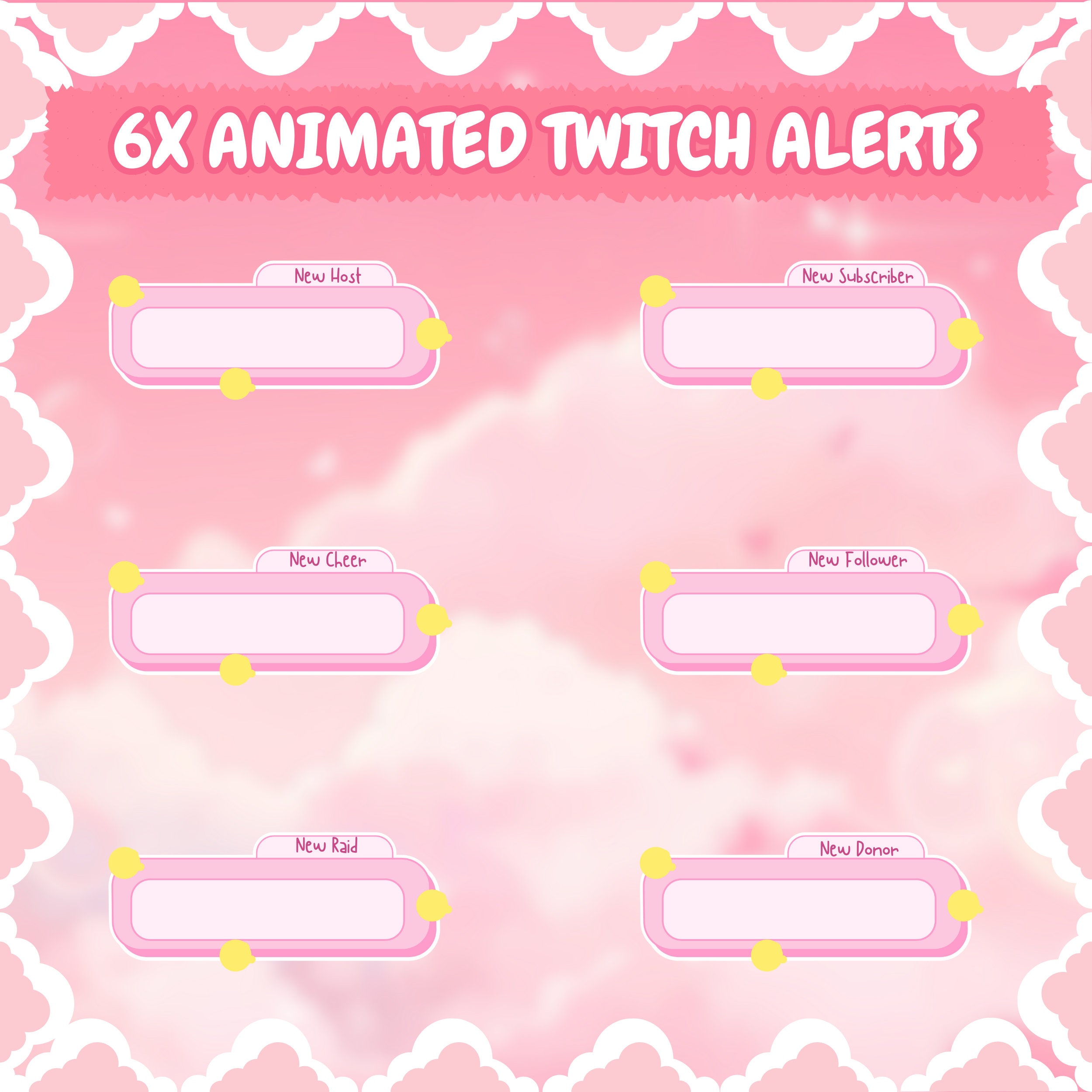 Lo-fi Pink Twitch Overlay, Cozy Twitch Overlay Package , Animated ...